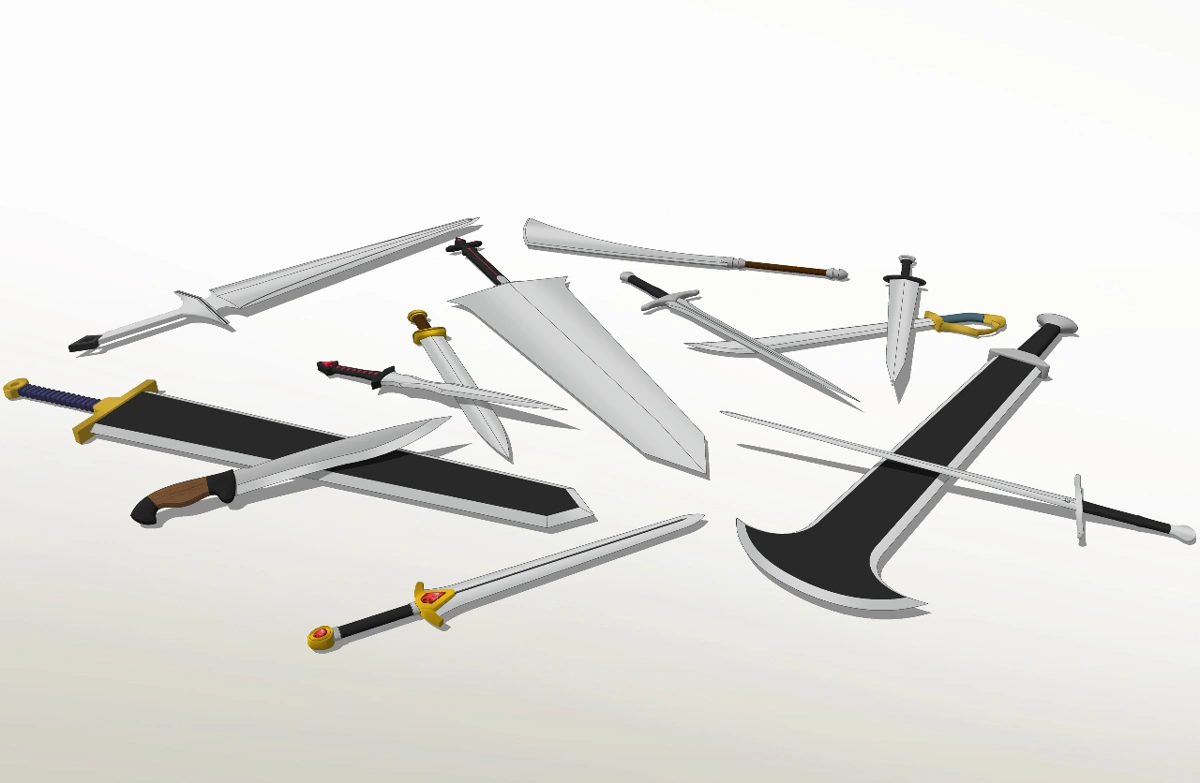 Basic Weapon Set - 30 Swords