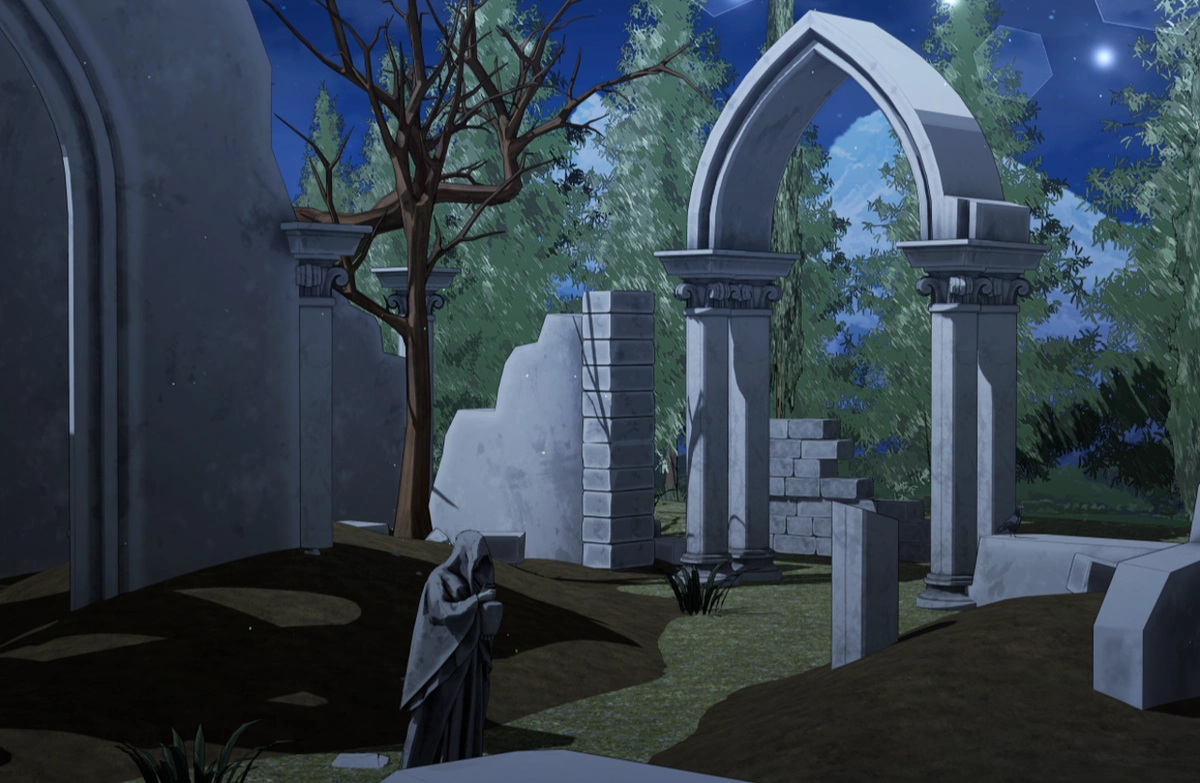 Graveyard With A Living Texture [Ruined Cemetery]