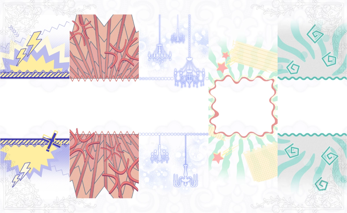 Decorative Panel Borders - Simple 15 Types