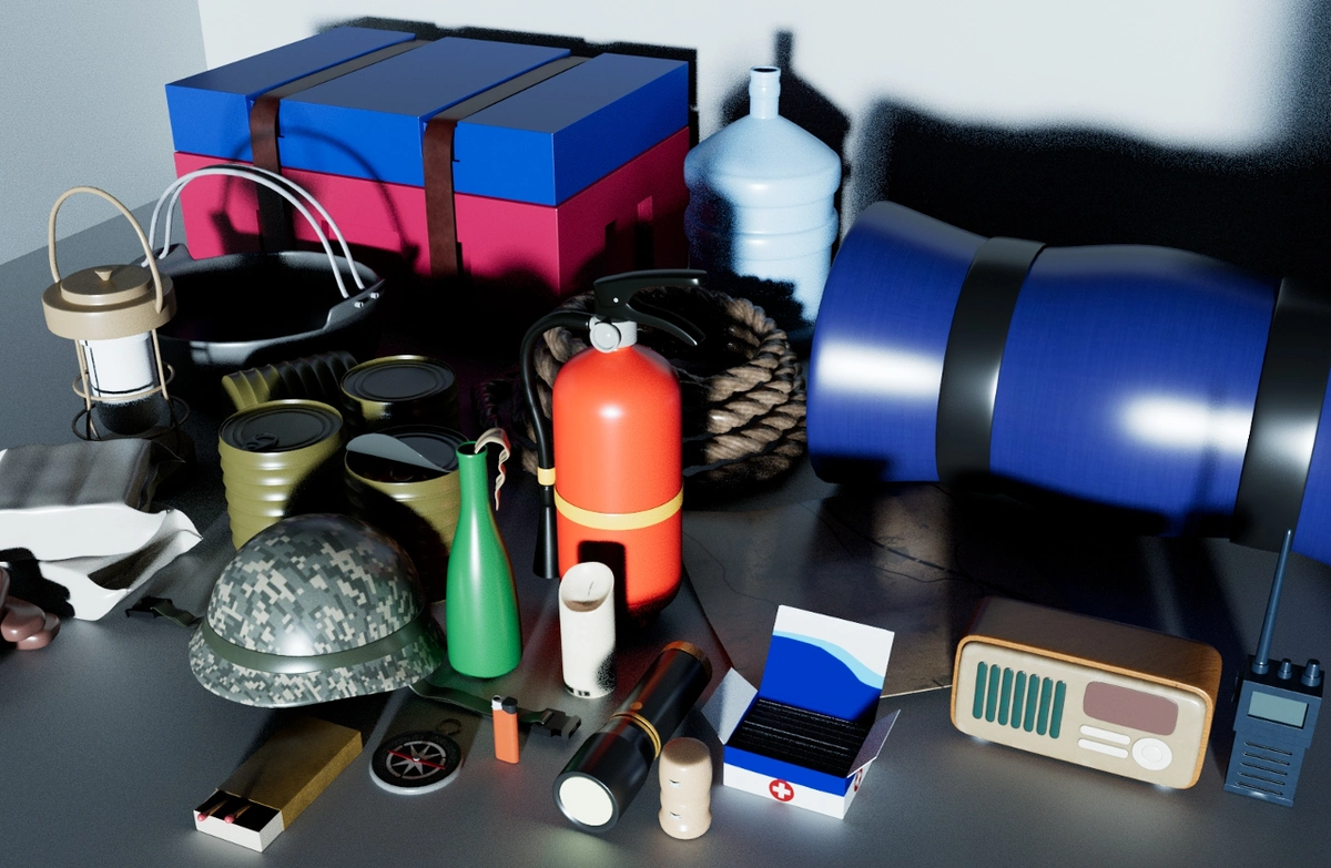 Game Survival 3D Materials - 21 Survival Items