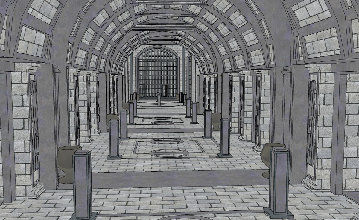 Dungeon set (prison, boss room, prayer room, torture room, a passage, maze)