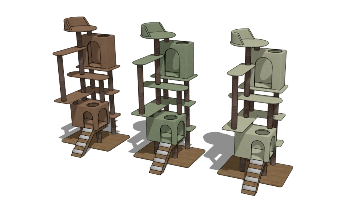 Cat Tower Set of 3