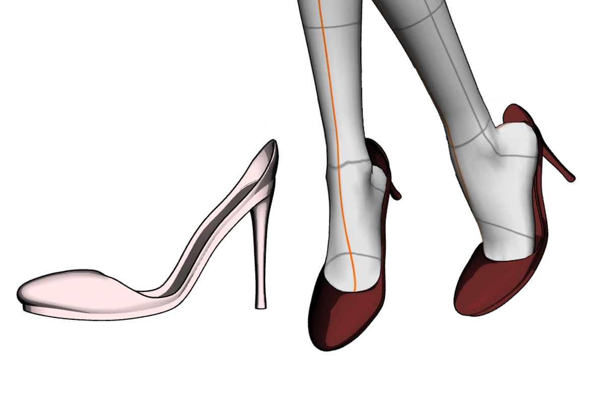 Women's shoes with 3D lines and leggings 1 [3 types]