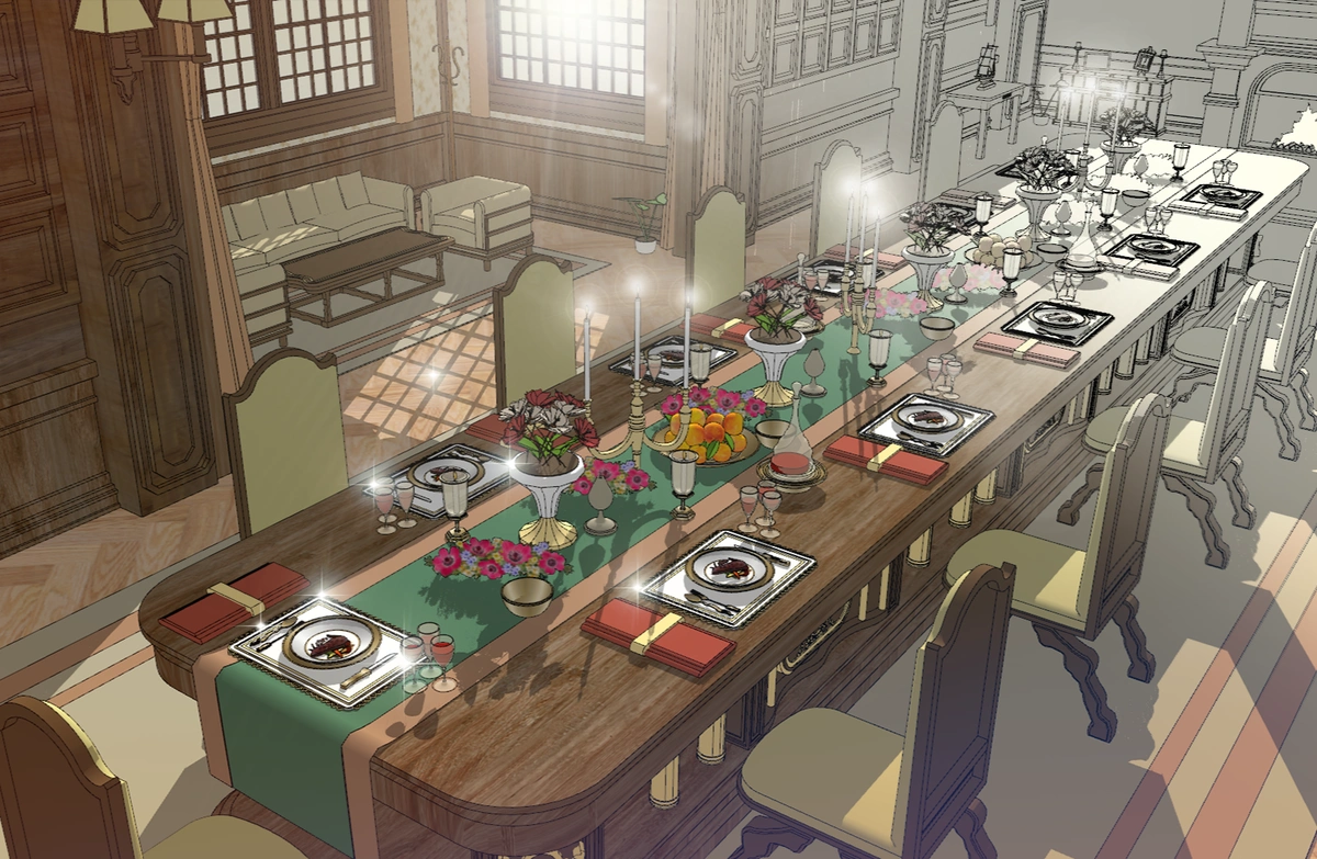 Romance fantasy_Natural Concept_Dining Room