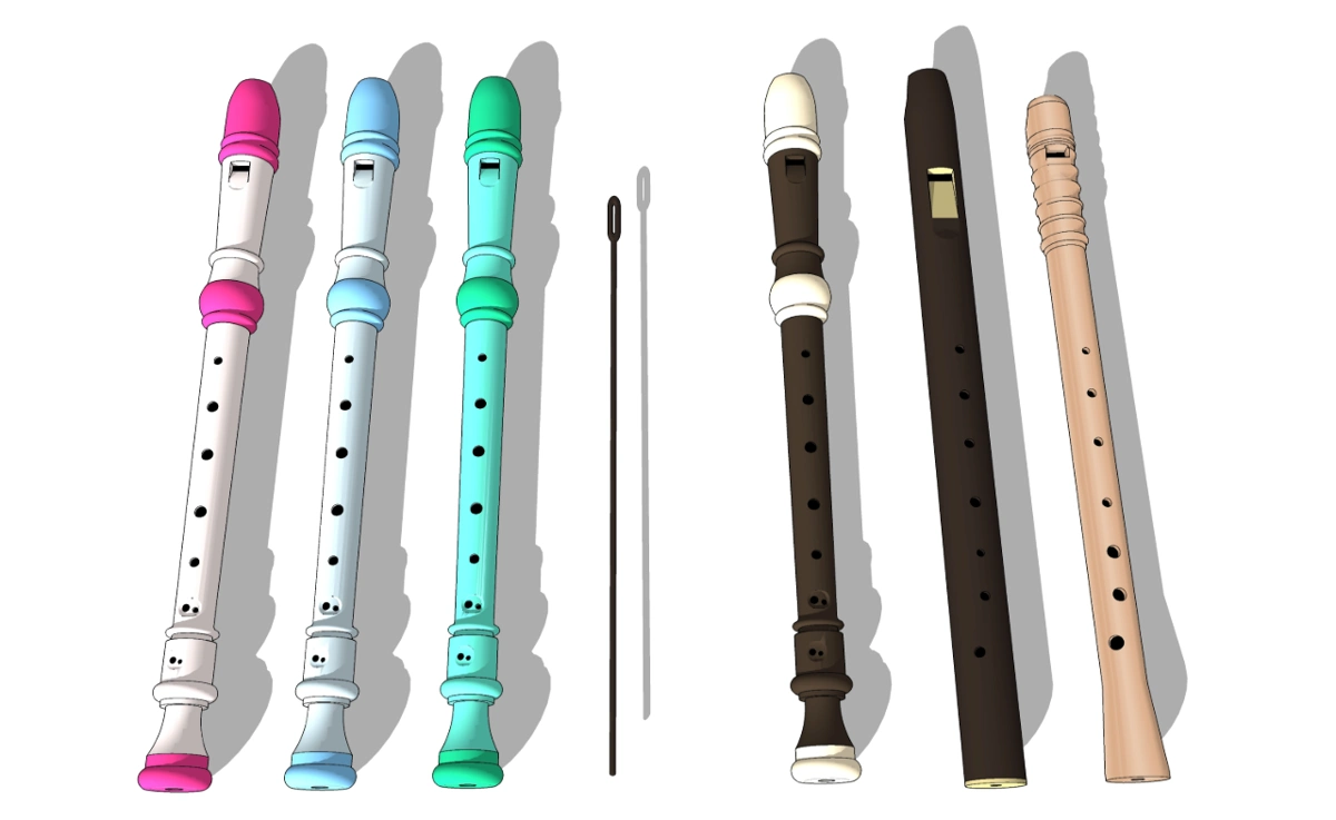 Recorder instrument set