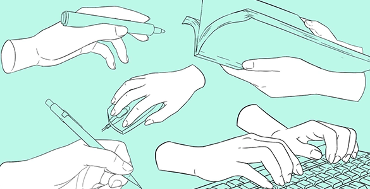 Hand Pose With Accessories: Office
