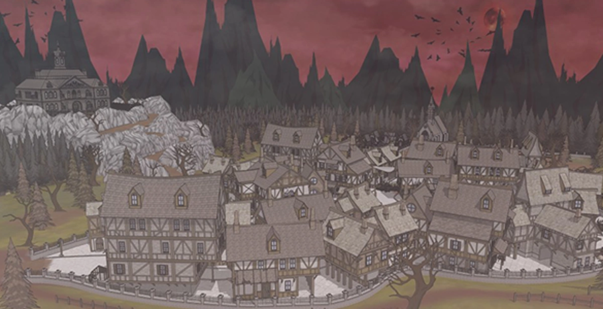 Fantasy Dark Village - Towns and mansions