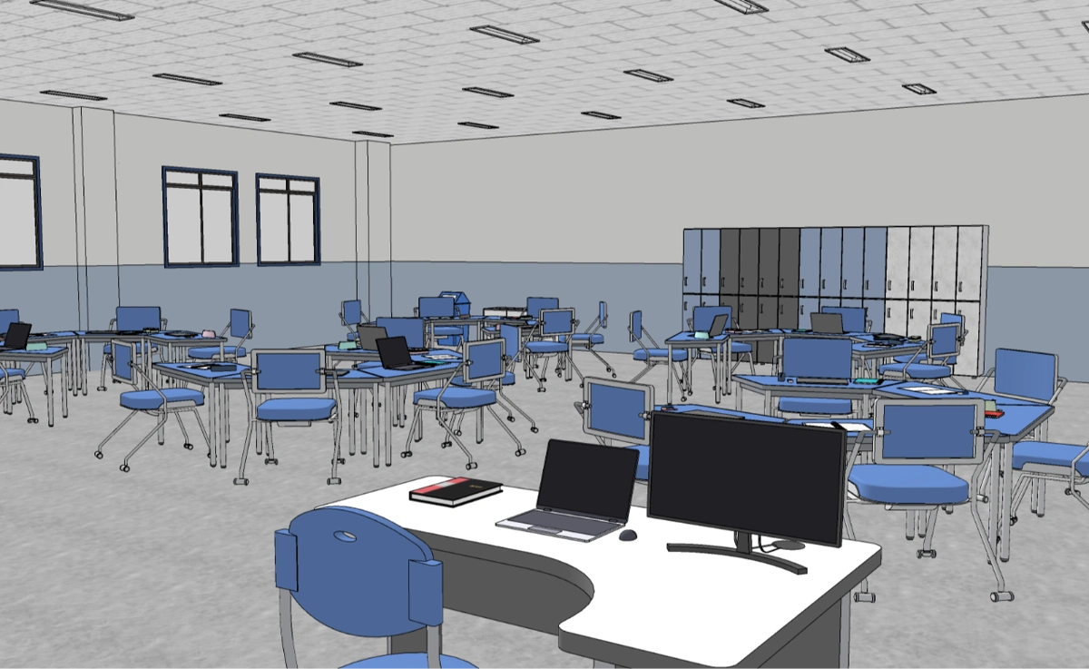 a school digital classroom