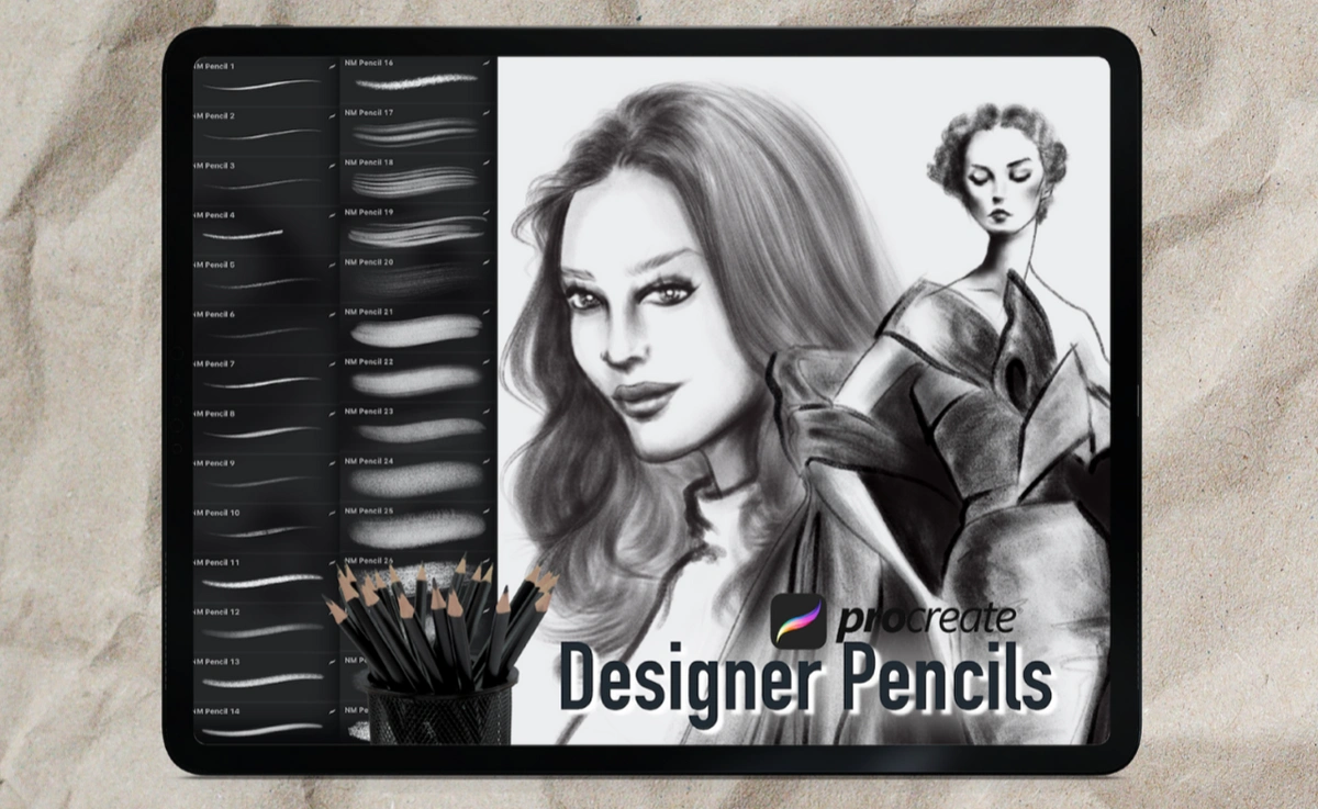 Procreate 45 Pencil Brushes
