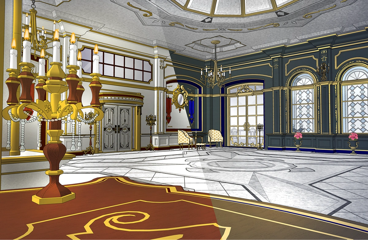 Anime Castle Hall Frame 2: The High Magician In A Hall Of Mirrors