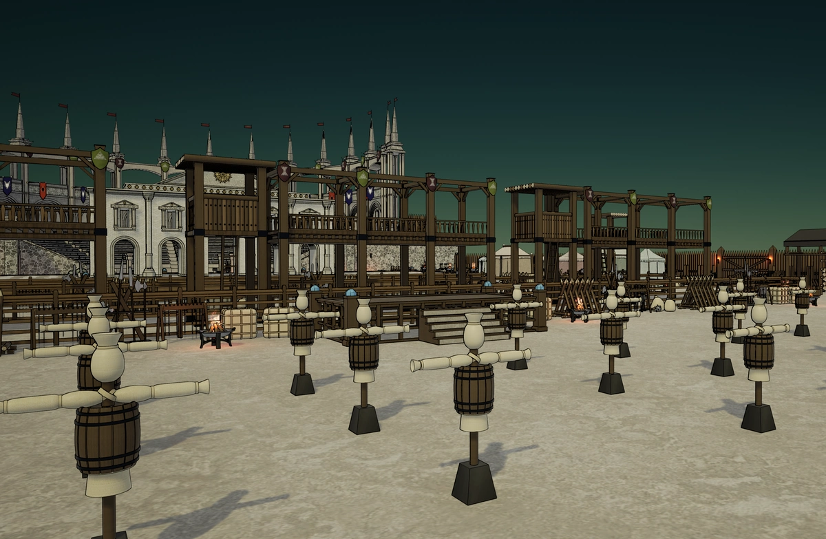 [Snaptoon+SketchUp] Training Zone for Apprentice Knights