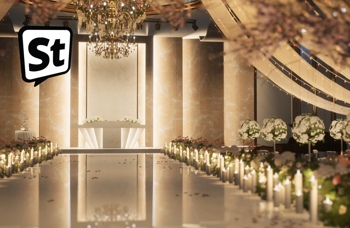 (23.10.10) [Snaptoon Sketchup] Indoor Wedding Hall Wedding