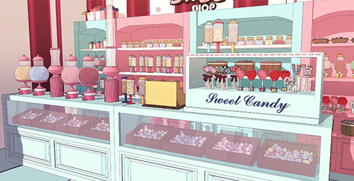 Romance Fantasy Cute Candy Shop