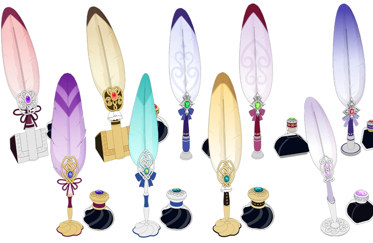 Feather pen Series - Princess (11 types)