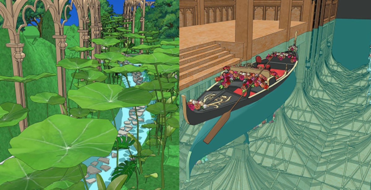 Romance Fantasy - Underground Waterway and Secret Forest Path