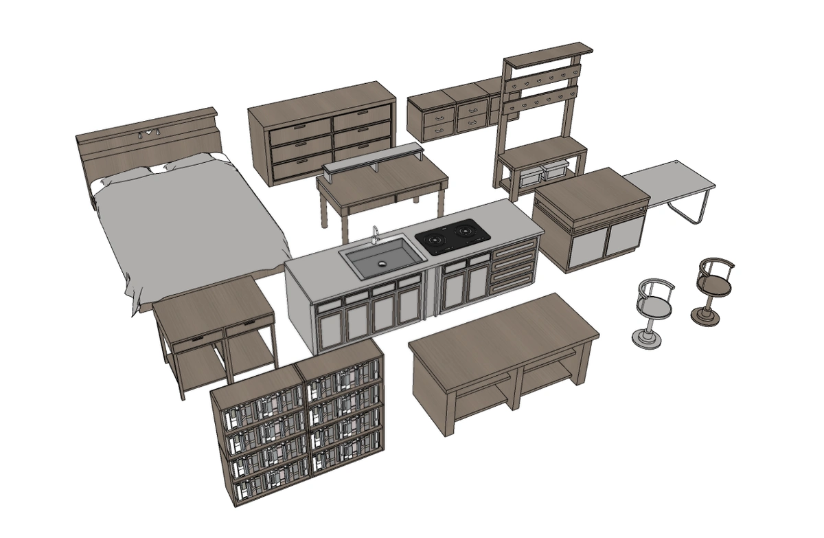 Home interior props 12 SET