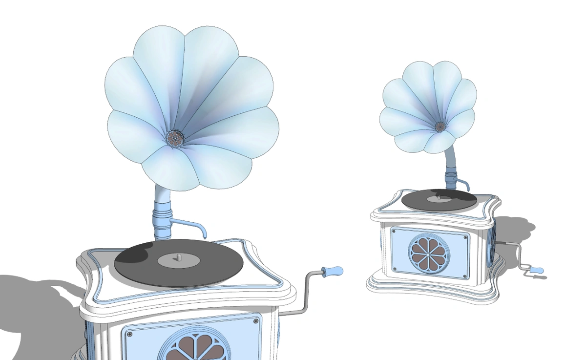 Romance Fantasy Medieval phonograph props (dynamic components)