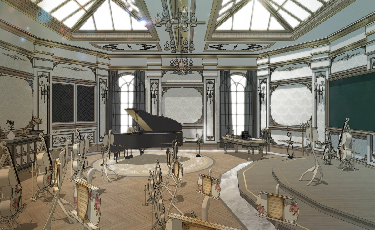 Romance fantasy School Music Room