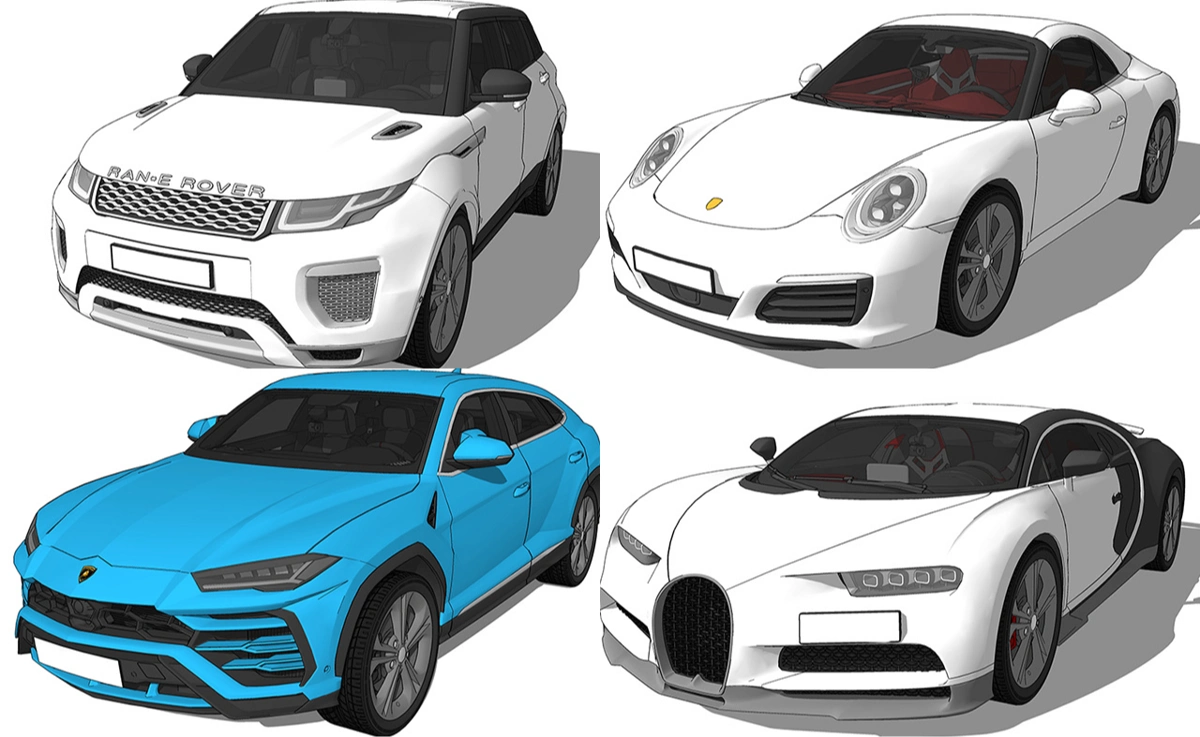 [Car set] 7-piece package D set