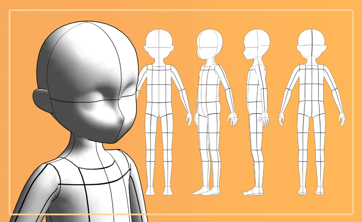 a four-year-old child's human body