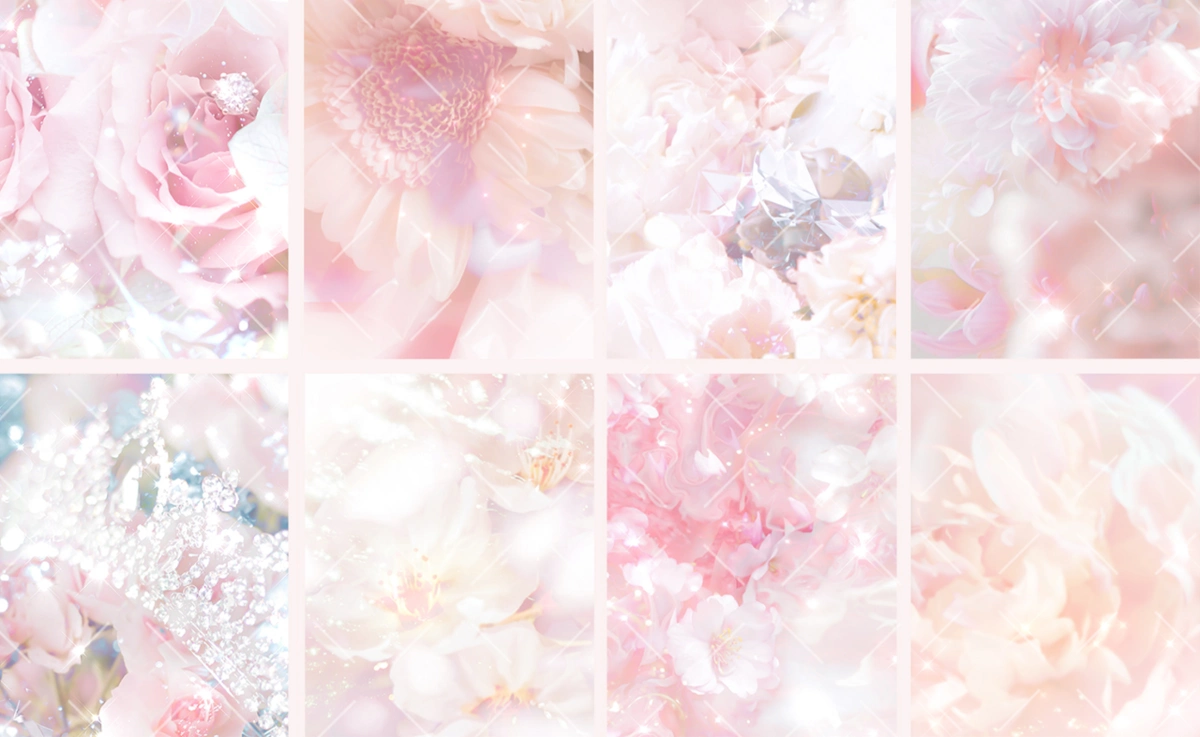 Complete Background Decoration Set 1 - Pink