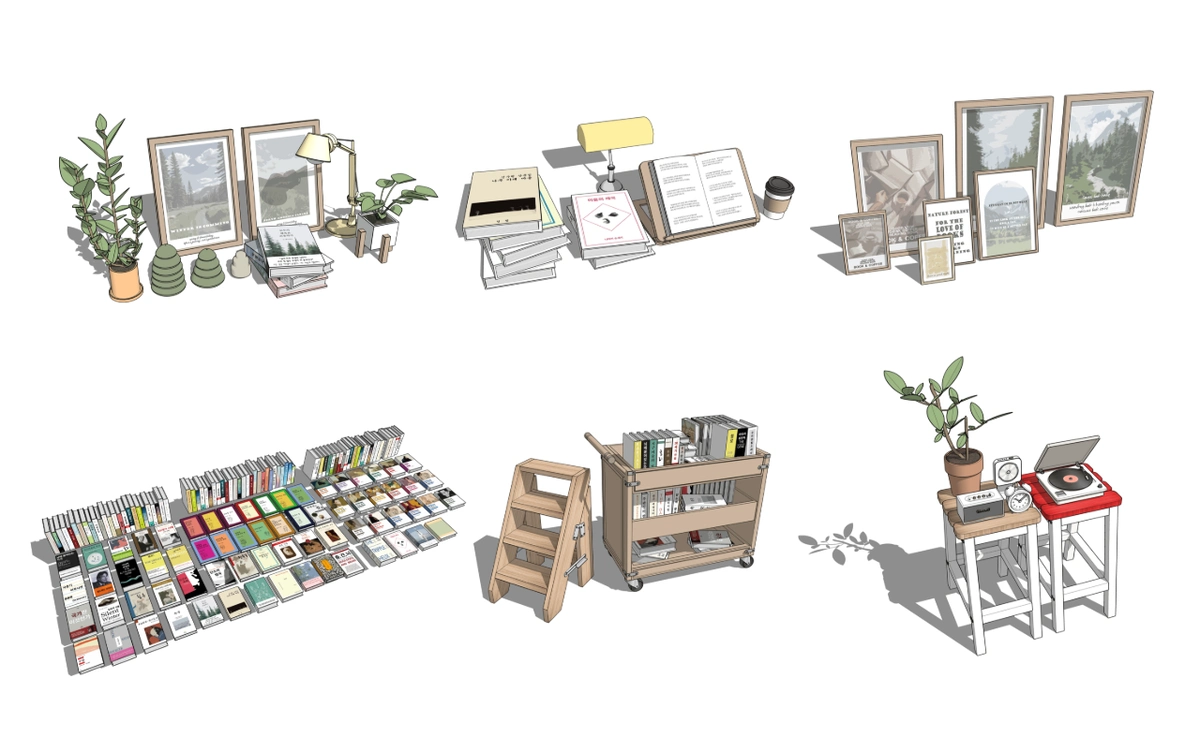 [Book props set - 60 kinds of books]