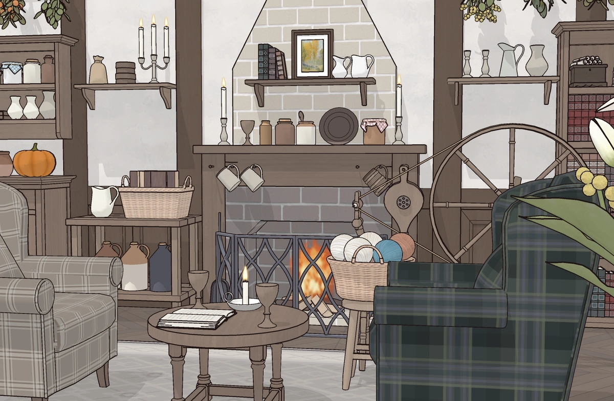 Fantasy commoner's living room