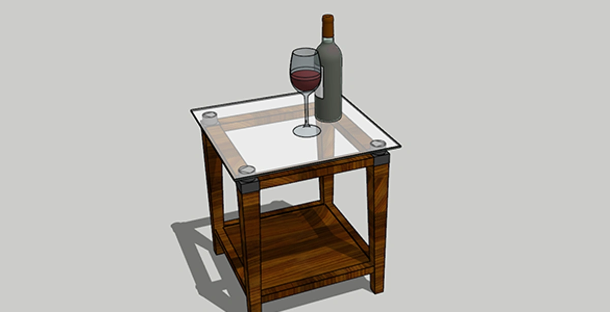 a narrow table