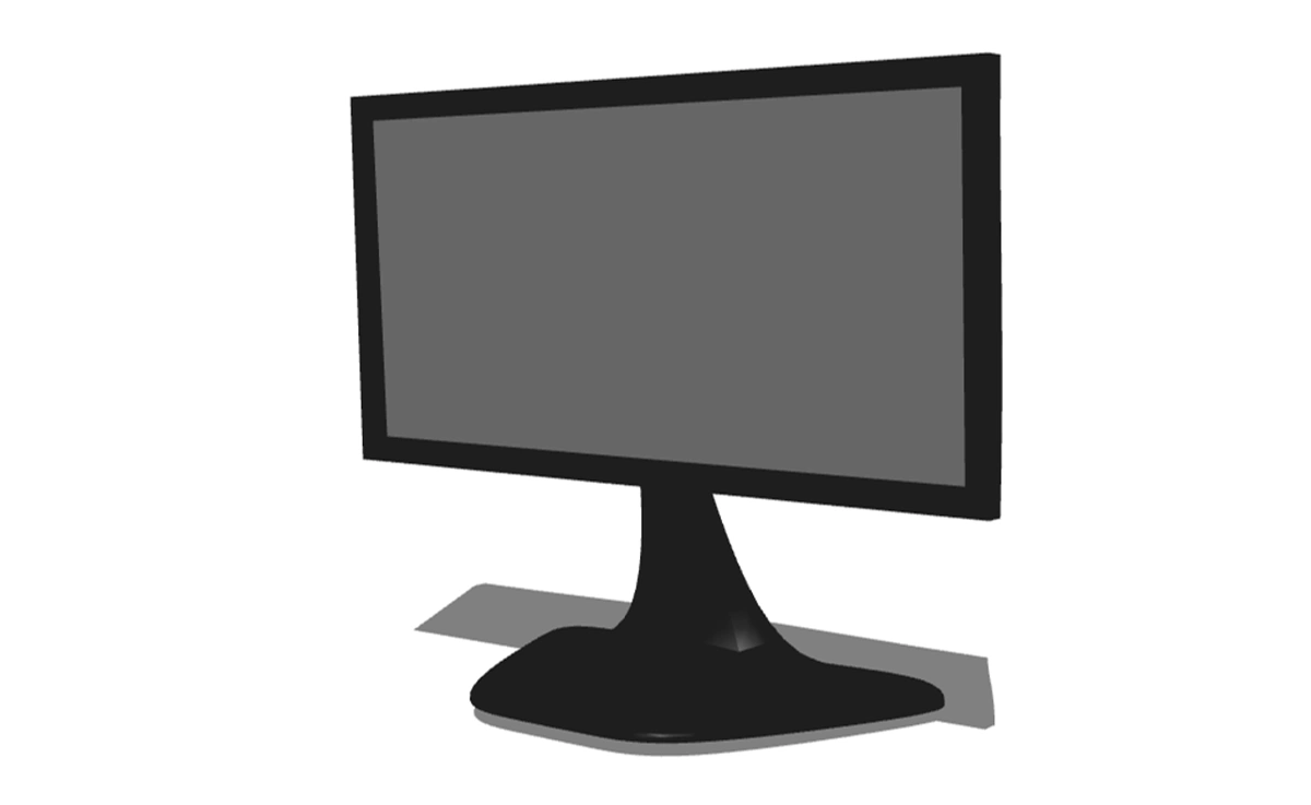 New Computer Monitor 1 (ClipStudio Webtoon 3D Material)