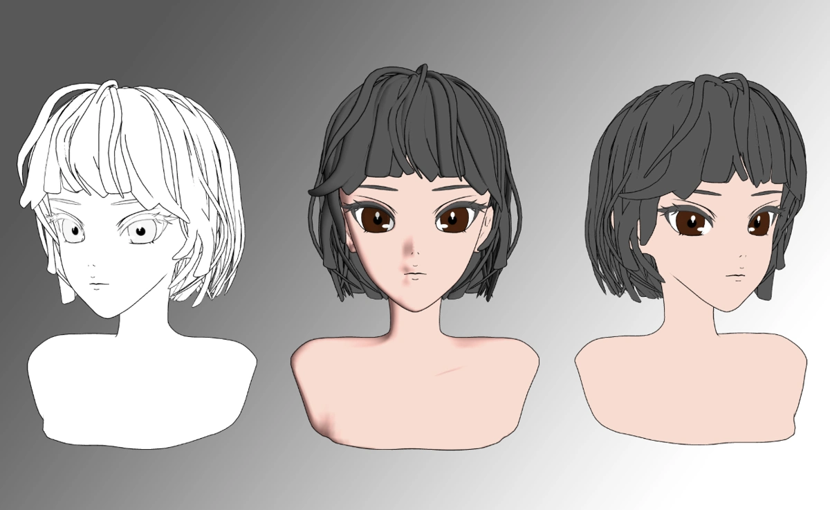 Stylized Women's Head Type B