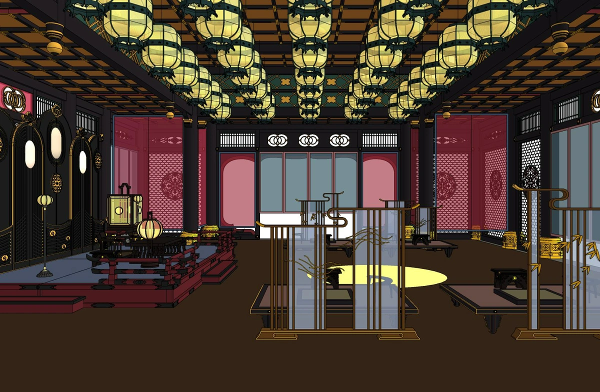 Chinese classic living room (guest room)