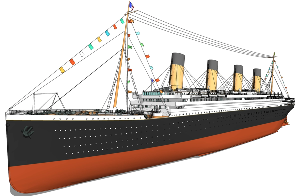 Steam Cruise Ship - Exterior