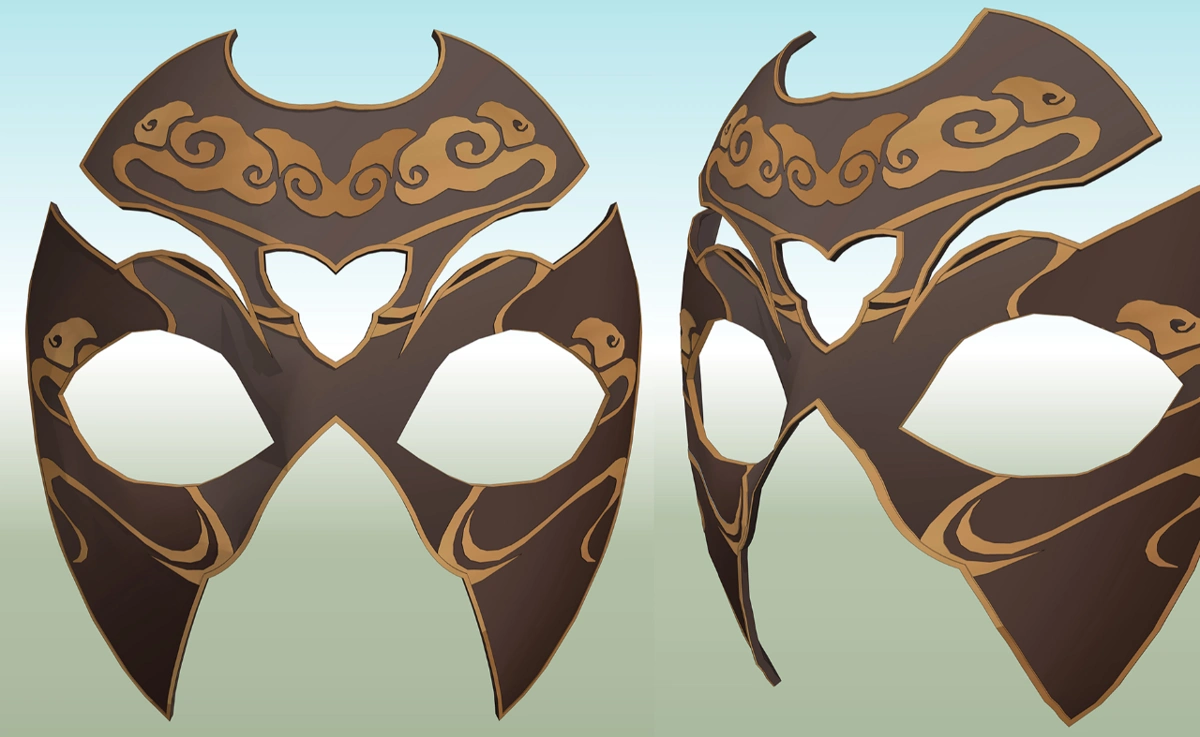 Oriental style mask, A14