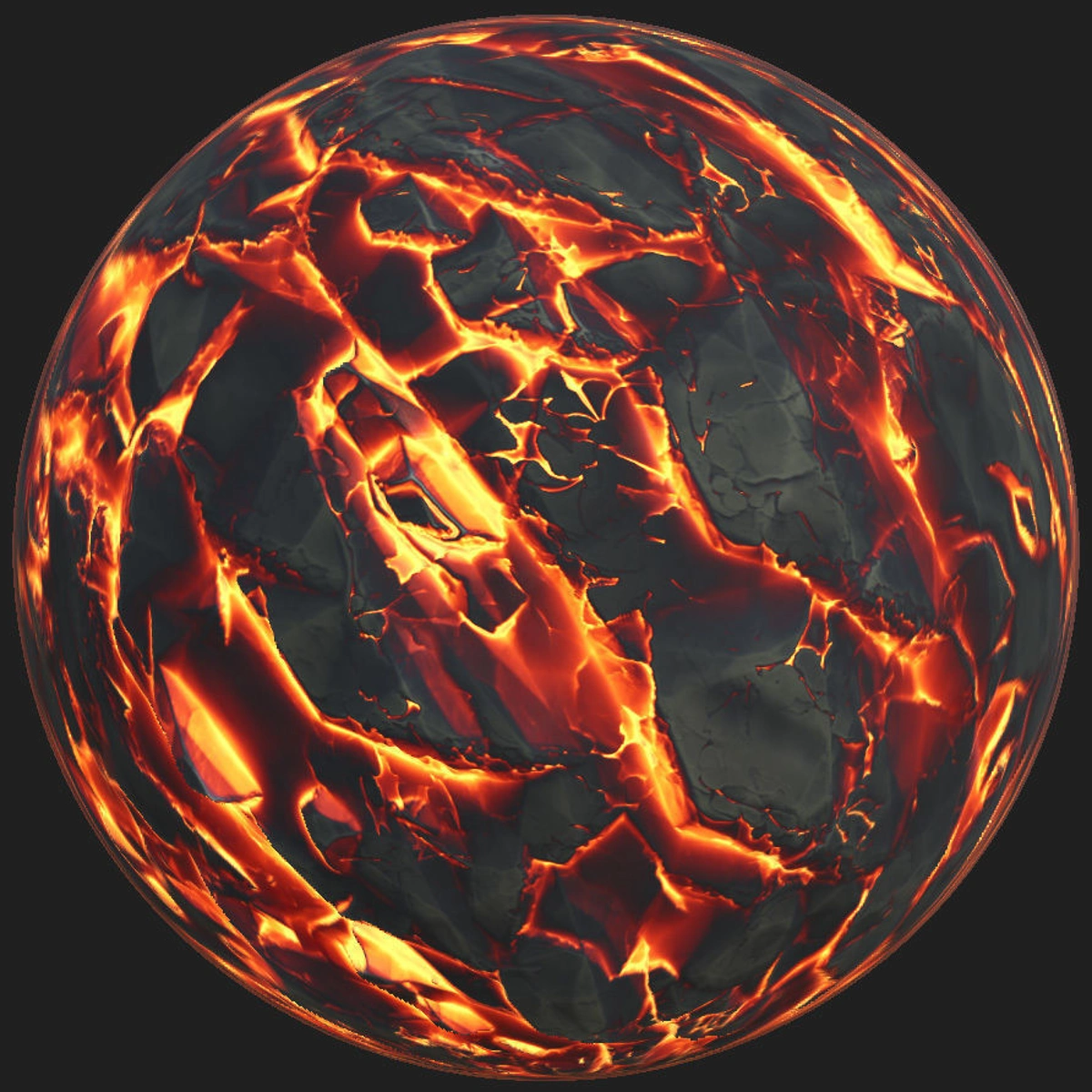 Magma lava ball Texture 2