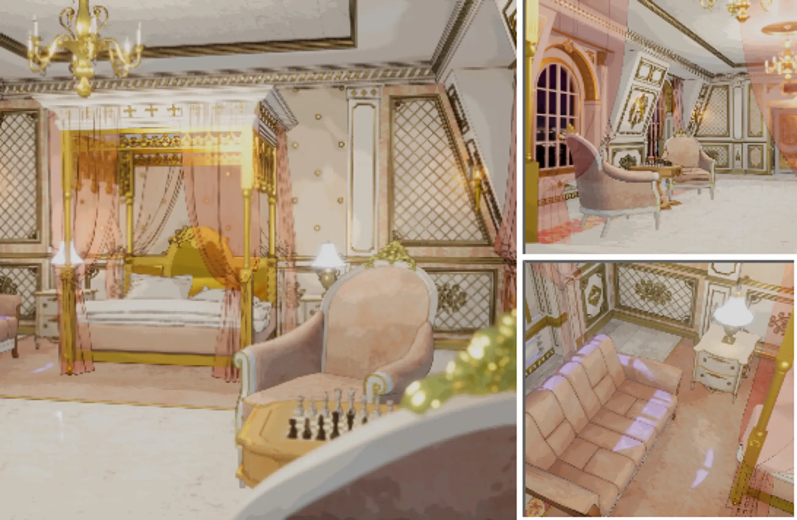 Fantasy Background - Castle Lobby