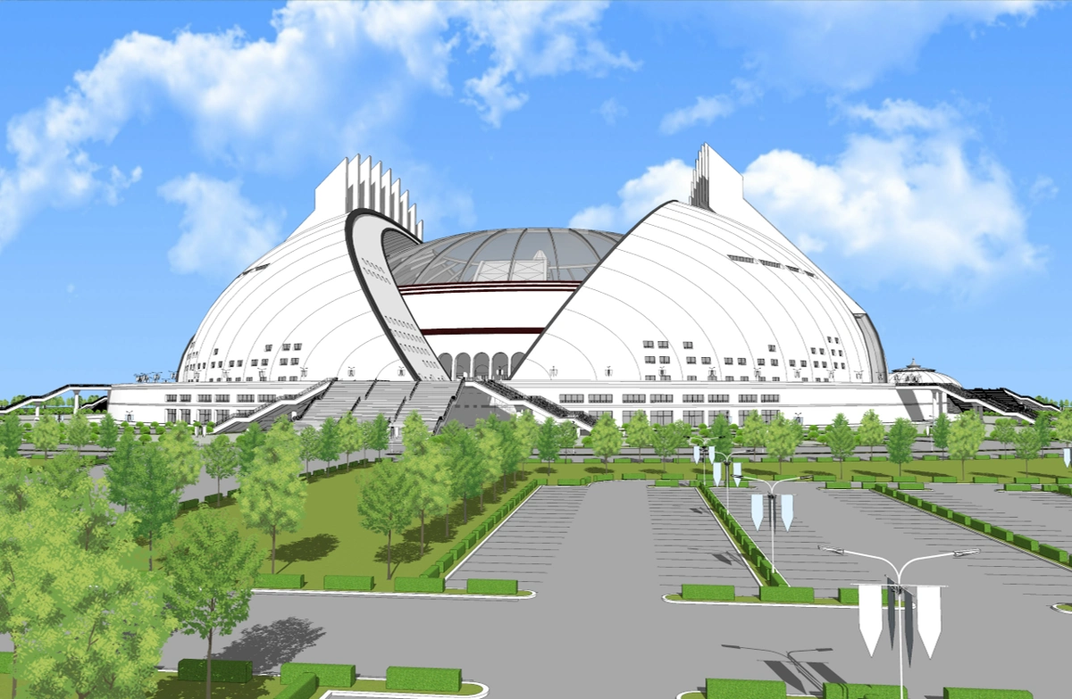 a stadium
