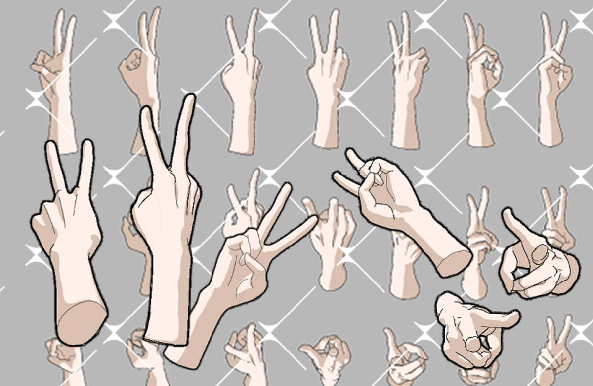 40 Multi-Angle Hand 2d Material 3