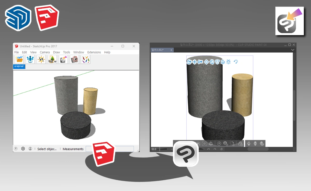 GRACO Sketchup Plug-in - Export to Clip Studio