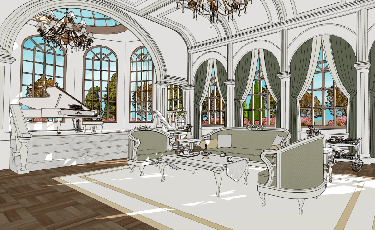 Classic House - Living Room