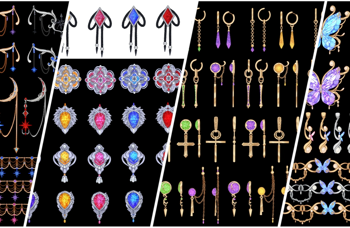 Jewelry Collection Full Set, 260 Pieces