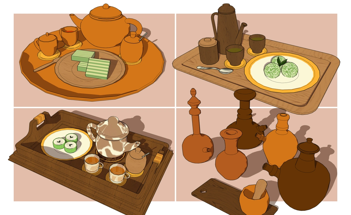 Southeast Asian Tea Set Bundle