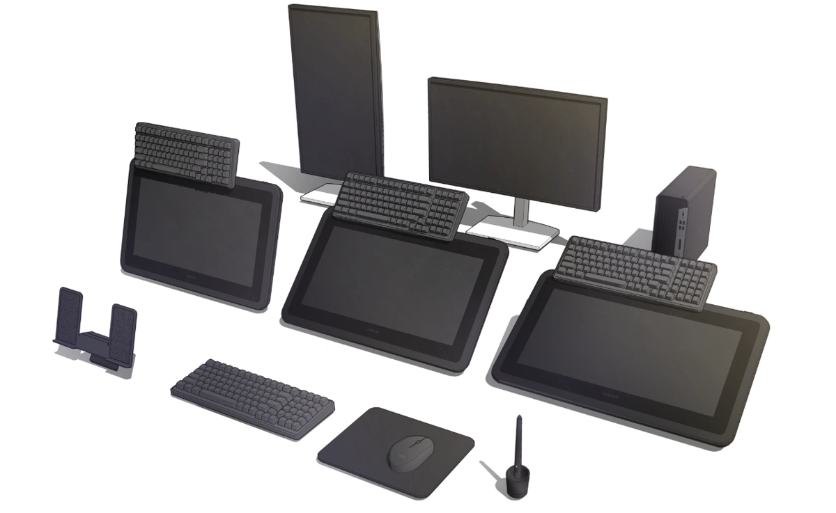 Webtoon artist equipment set LCD tablet (including screen material)