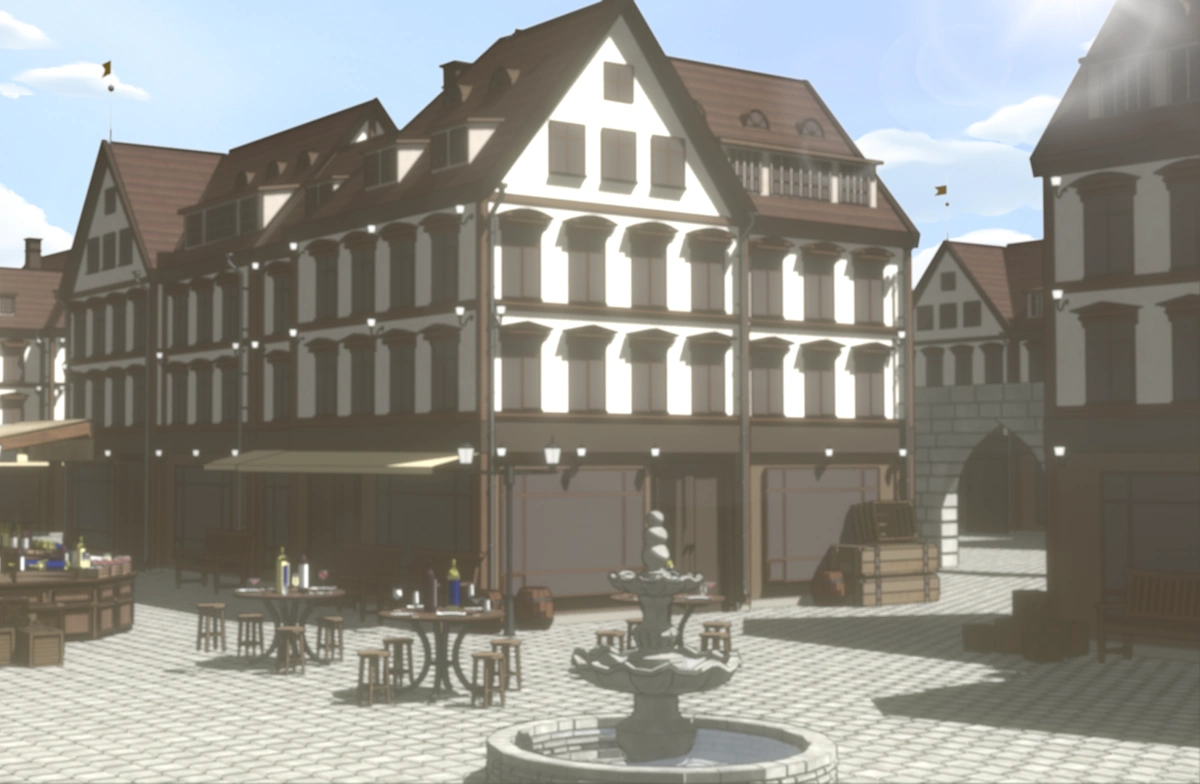 [.blend] Medieval Fantasy Village Assembly Kit