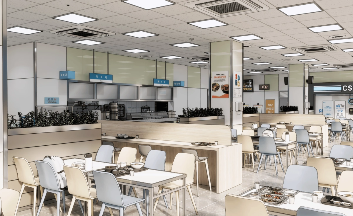 [Wise college life - School cafeteria]