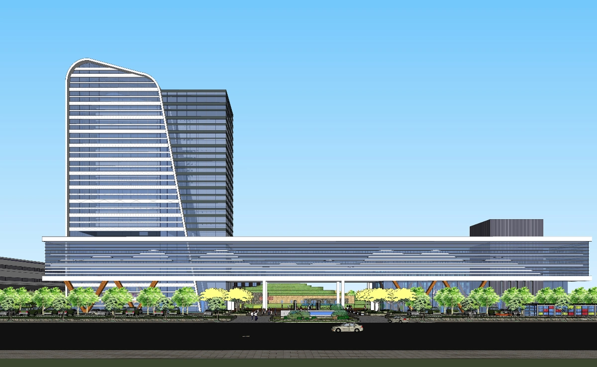 the headquarters and factory buildings of a large publicly traded company