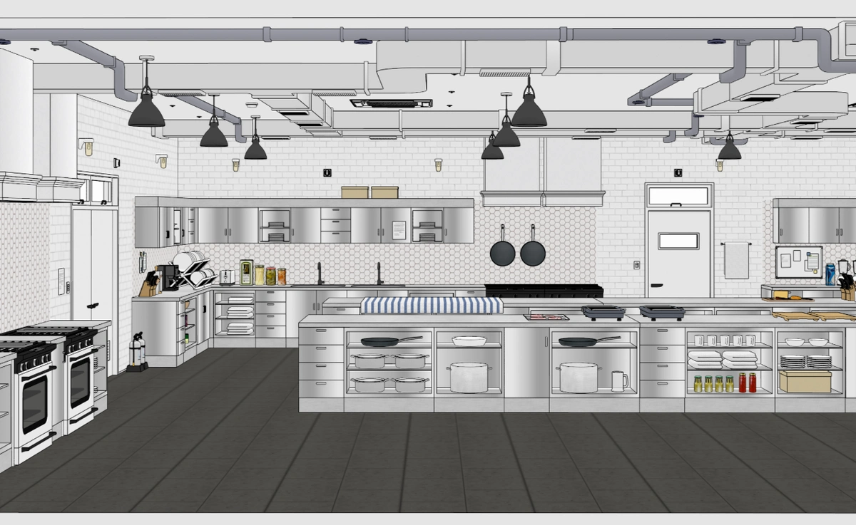 035 Restaurant Kitchen, Restaurant Kitchen (Expanded Size)