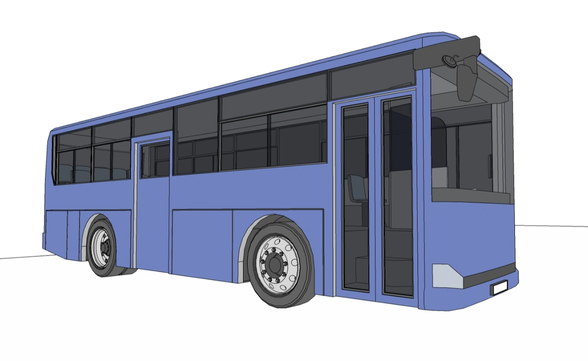 버스 Bus 3D modeling