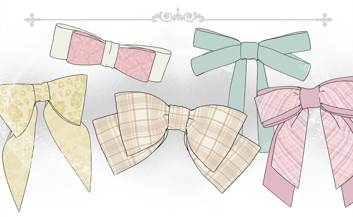 3D Simple Ribbon Set