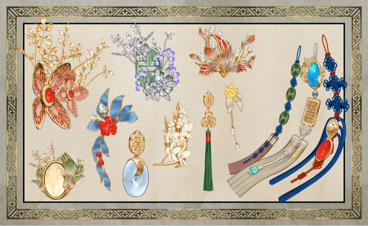 Multi-angle Oriental Jewelry Brush_accessory