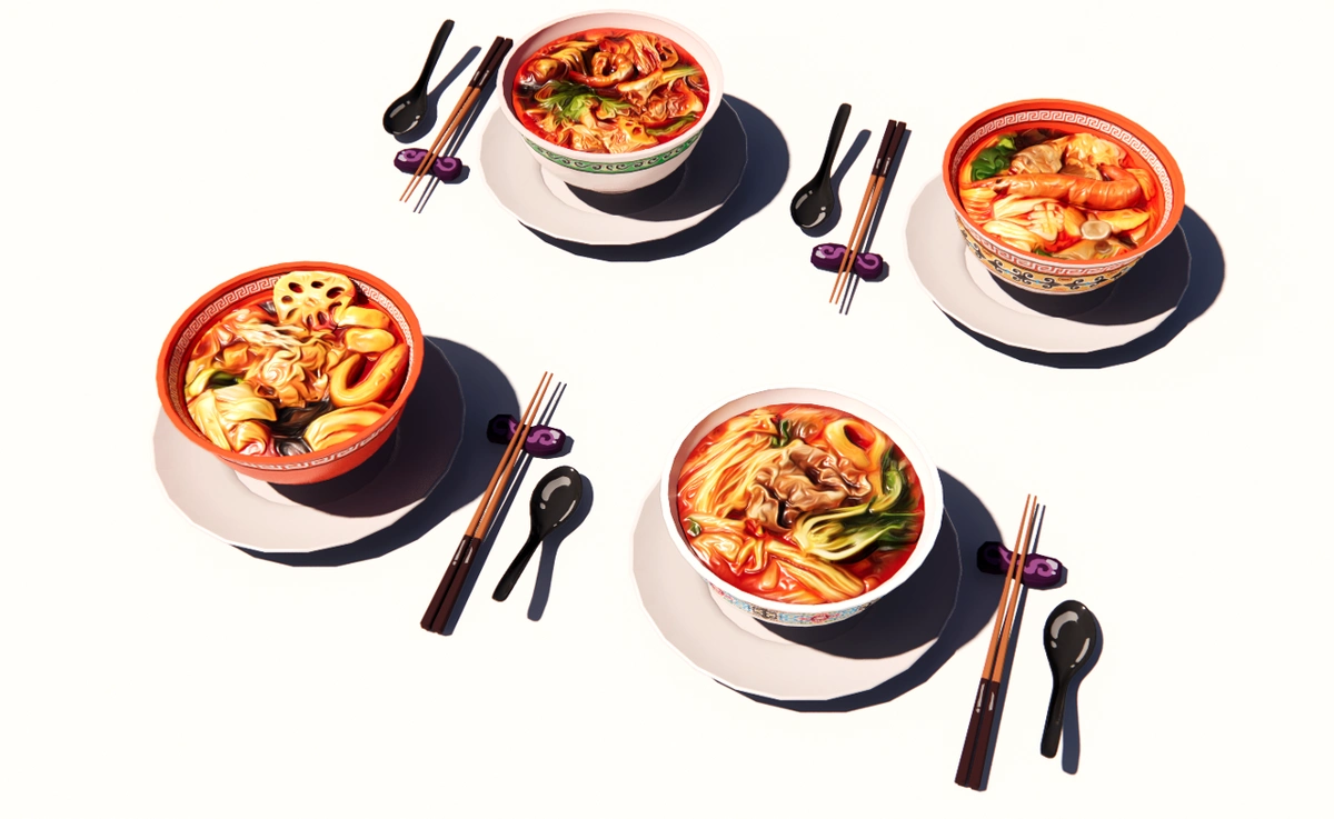 [3D] Malatang 4 types set